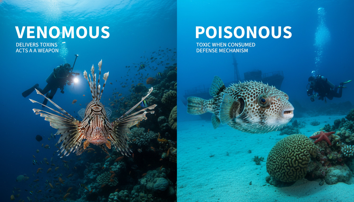 Fangs vs. Toxins: A Diver's Guide to Identifying Venomous vs. Poisonous ...